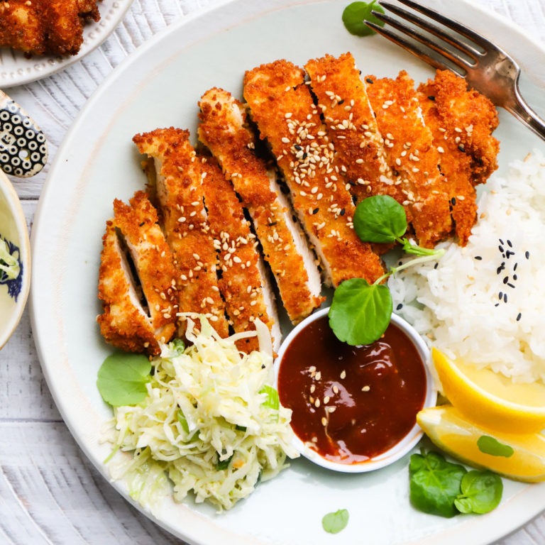 Chicken Katsu with Homemade Tonkatsu Sauce | Lindsey Eats