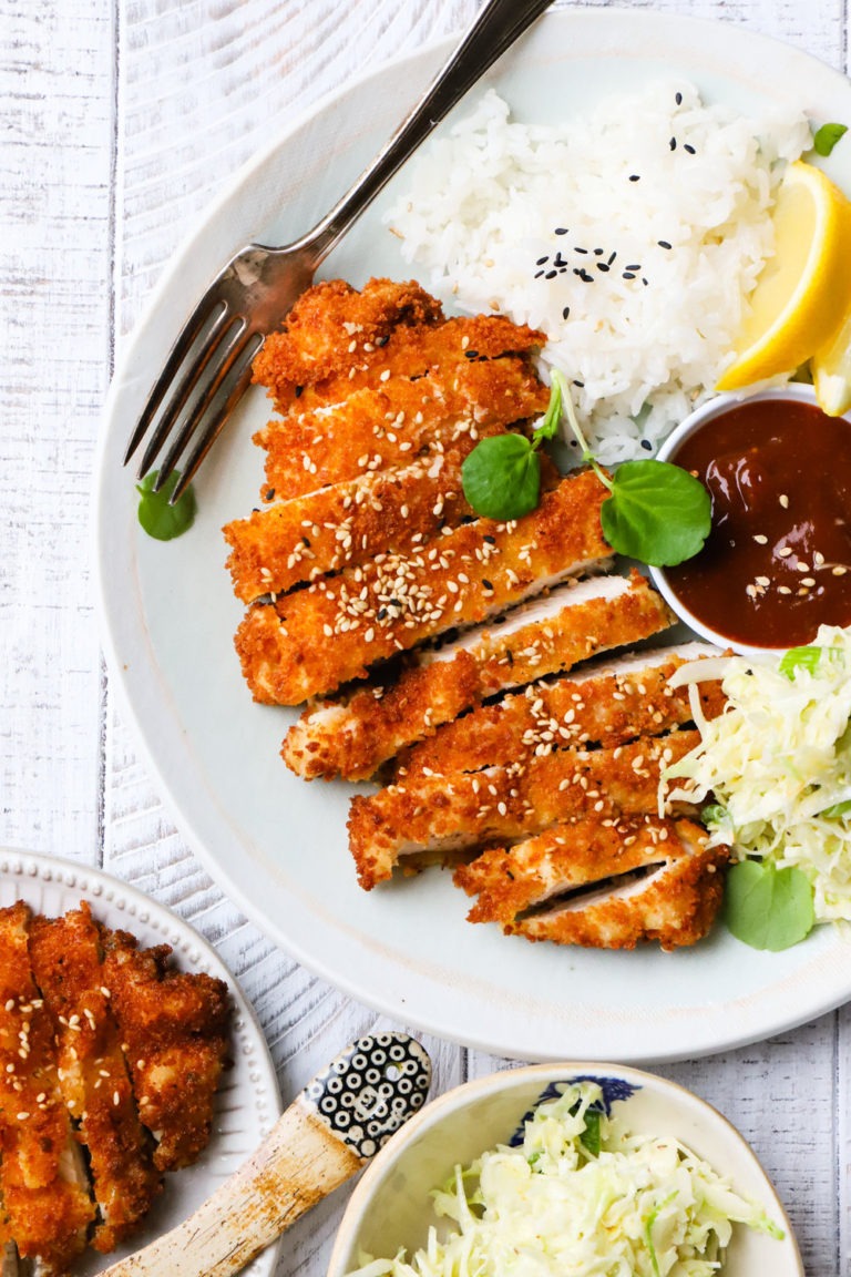 Chicken Katsu with Homemade Tonkatsu Sauce | Lindsey Eats