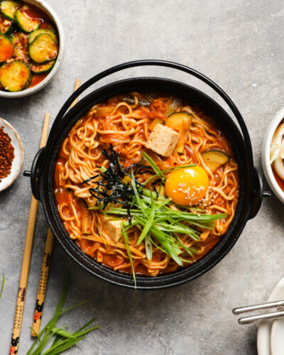 Kimchi Ramen Stew | Lindsey Eats