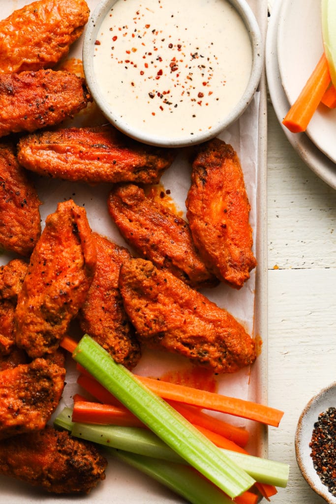 Old Bay Brown Butter Buffalo Grilled Wings | Lindsey Eats