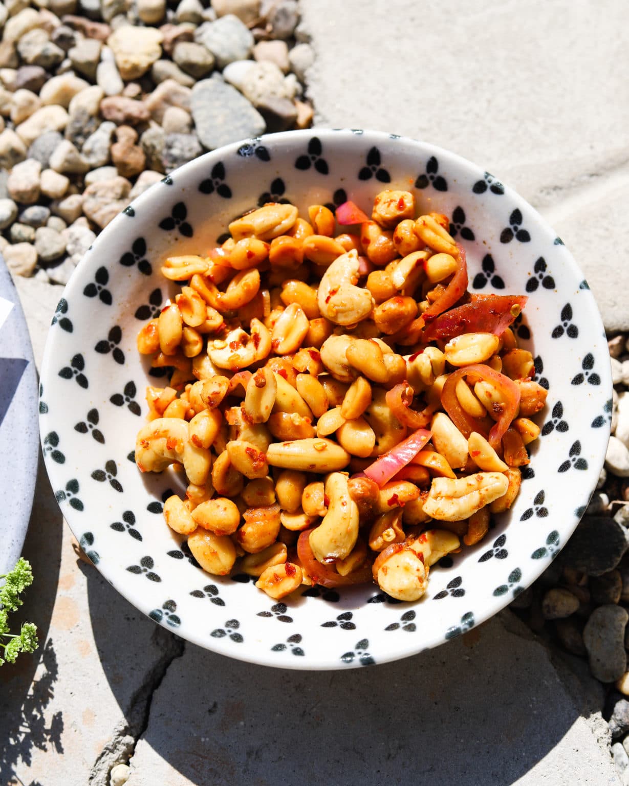 Thai Style Spicy Cashew Peanuts | Lindsey Eats