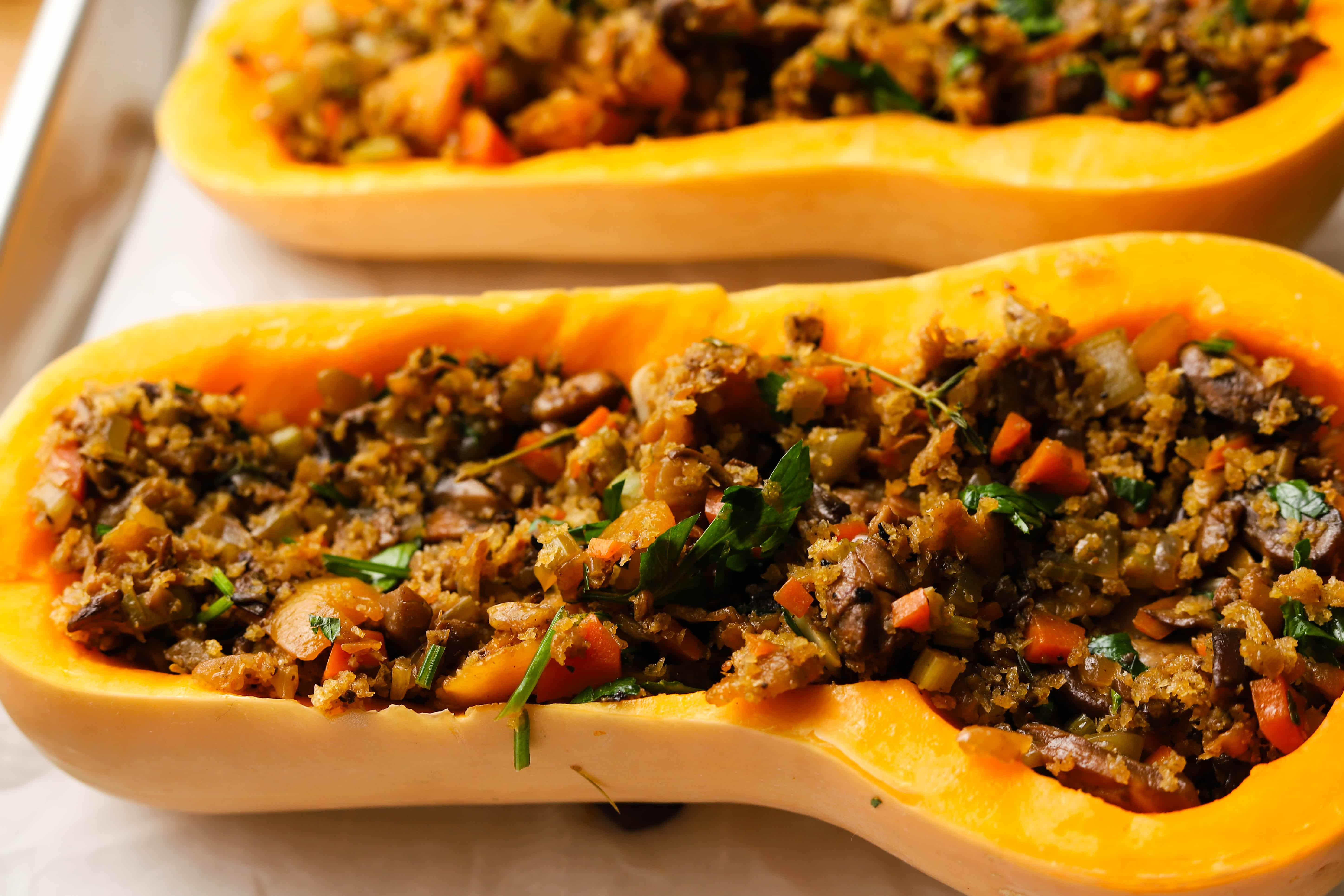 Stuffed Squash with Vegetables | Lindsey Eats