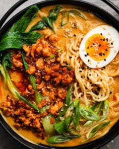 Chicken Tantanmen Ramen | Lindsey Eats