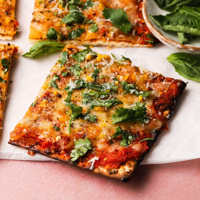 Matzo Pizza with Parmesan and Lemon Zest | Lindsey Eats