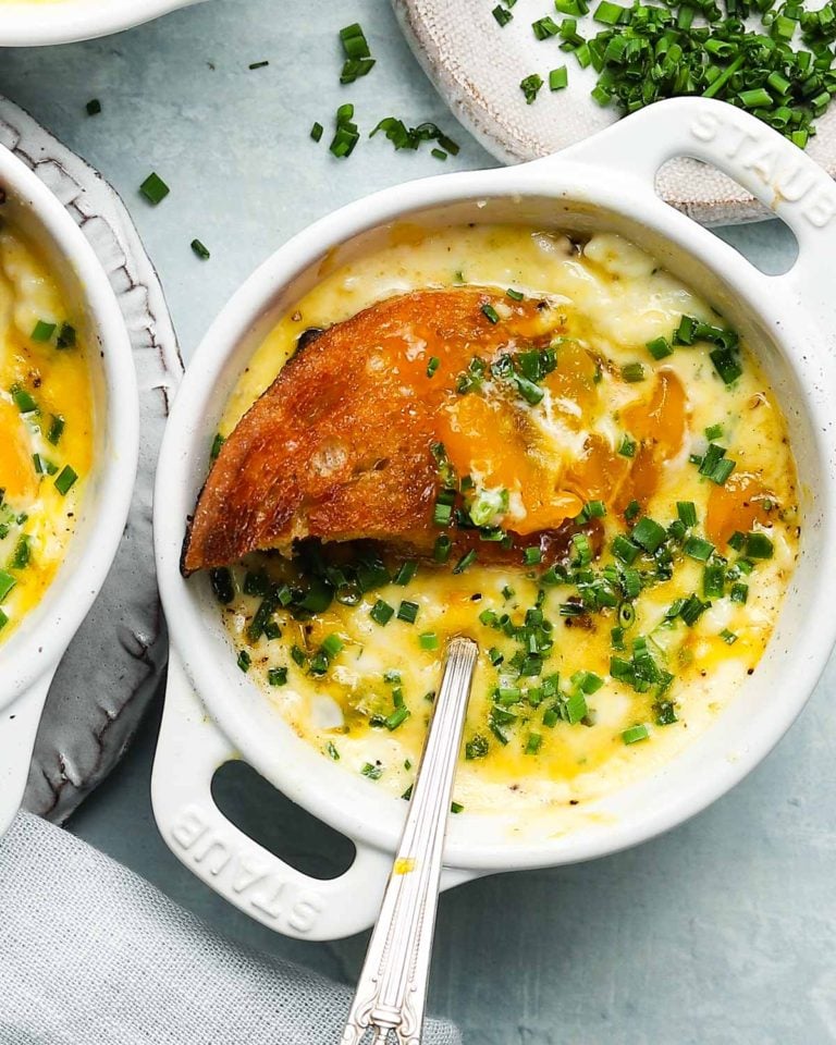 Eggs En Cocotte (Baked Eggs) | Lindsey Eats