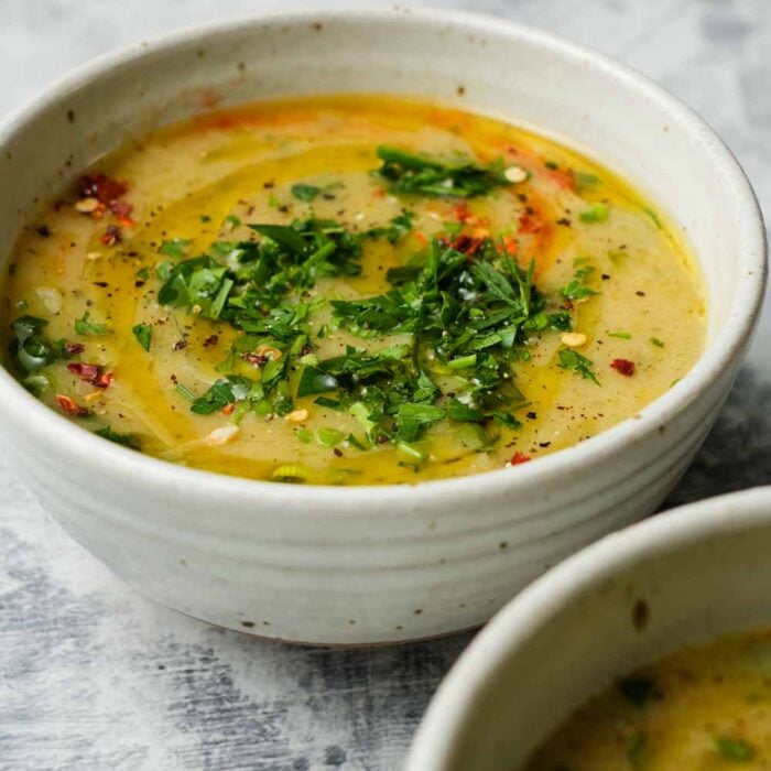 Potato Leek Cheddar Soup | Lindsey Eats