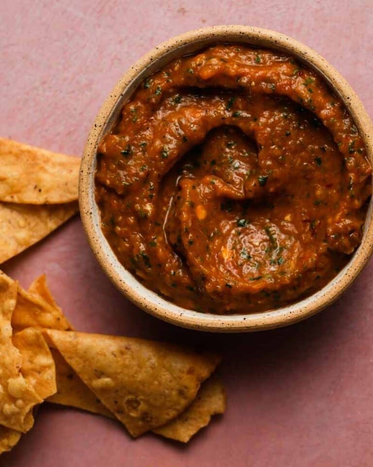 Roasted Chipotle Salsa | Lindsey Eats