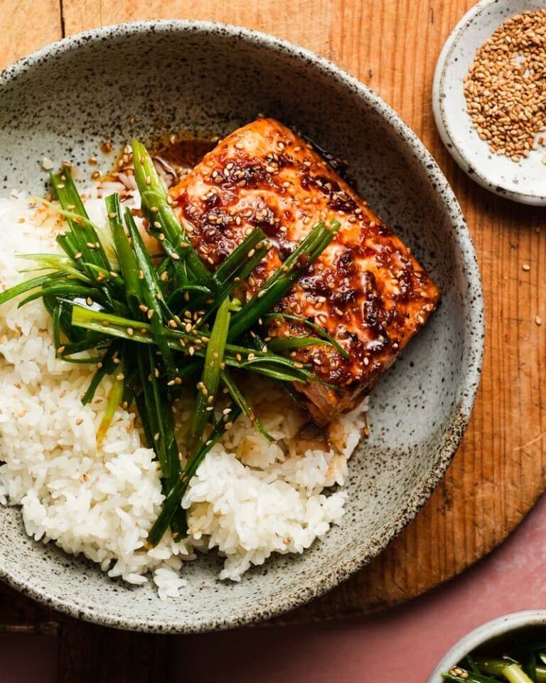 Honey Ginger Glazed Salmon | Lindsey Eats