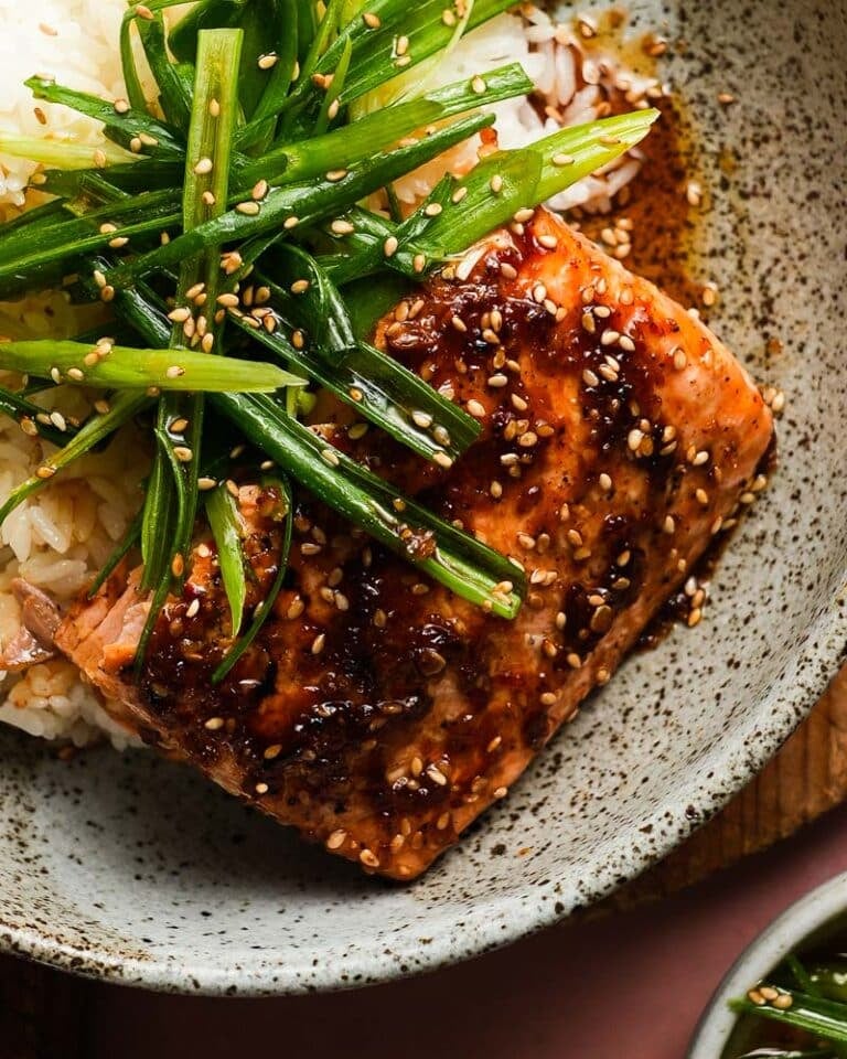 Honey Ginger Glazed Salmon | Lindsey Eats