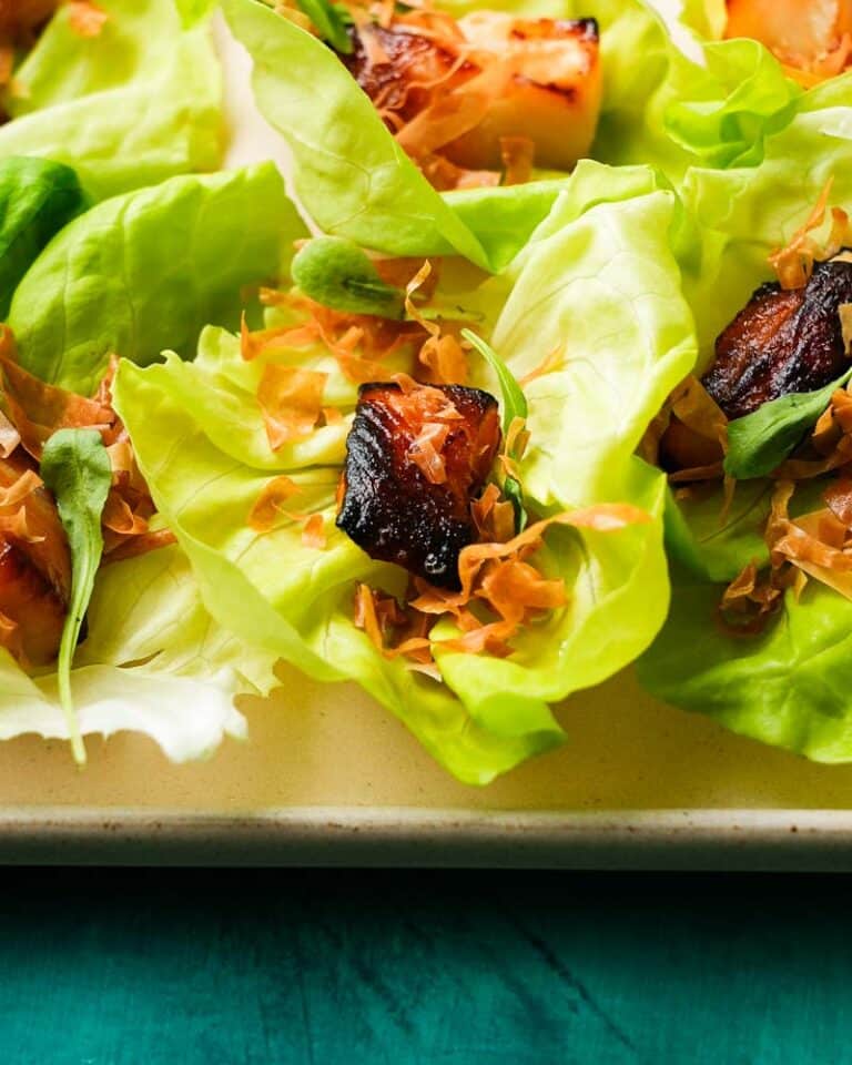 Miso Black Cod Lettuce Cups | Lindsey Eats