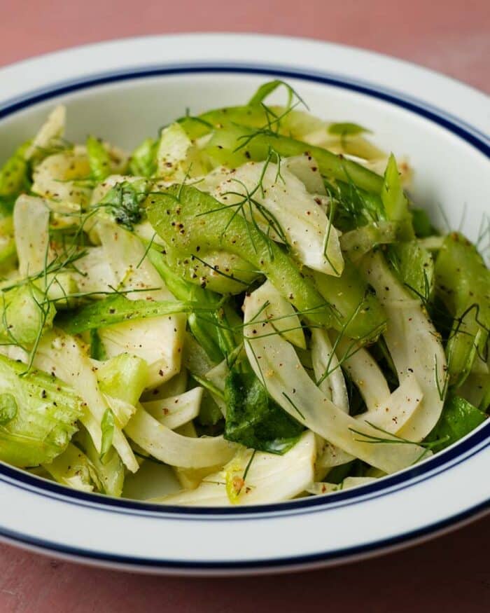 Shaved Celery and Fennel Salad | Lindsey Eats