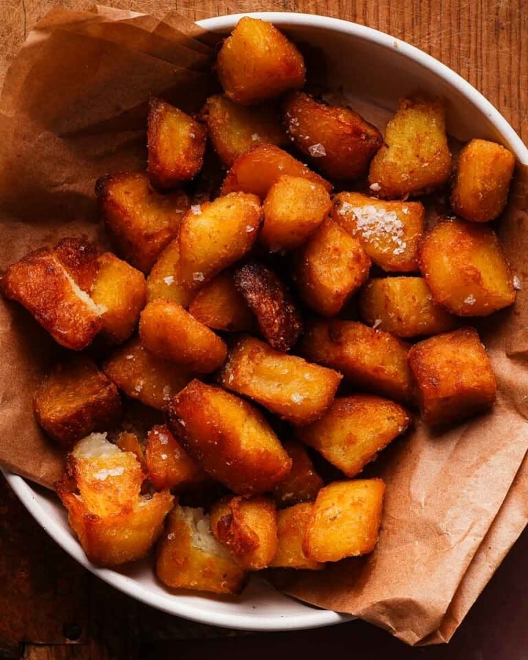 Crispy Fried Potatoes | Lindsey Eats