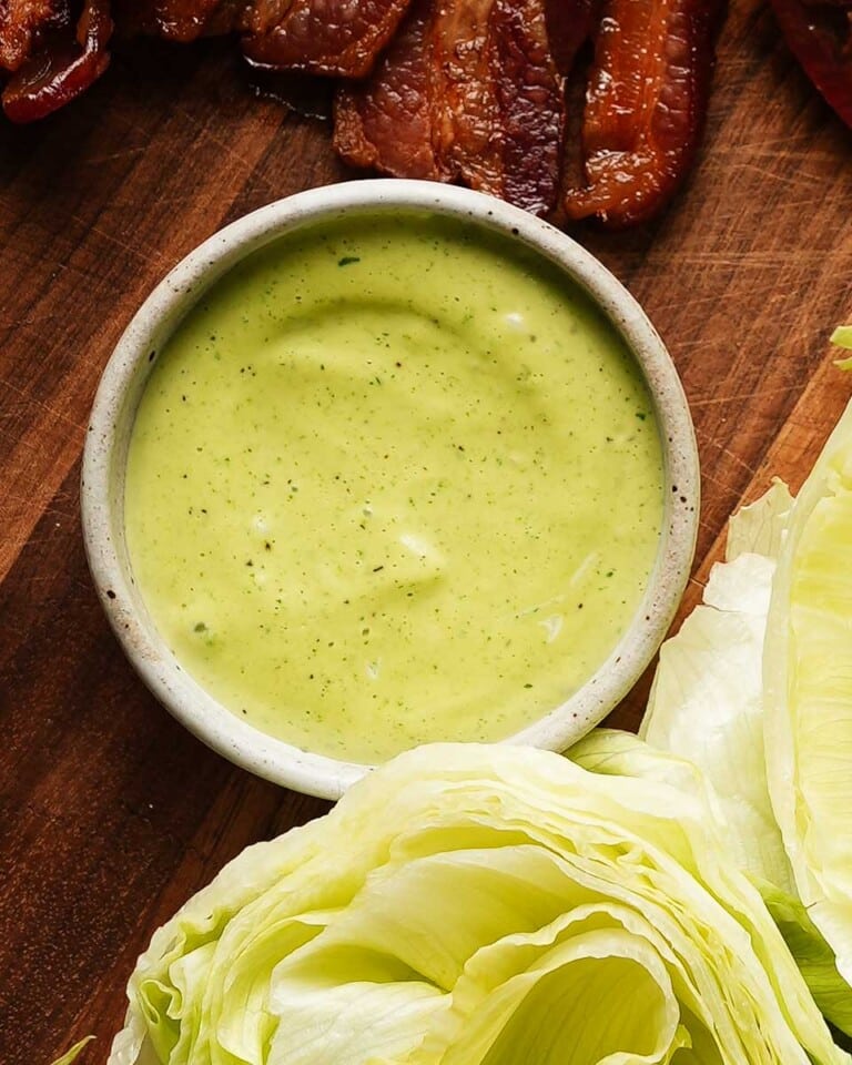 Homemade Basil Mayo | Lindsey Eats