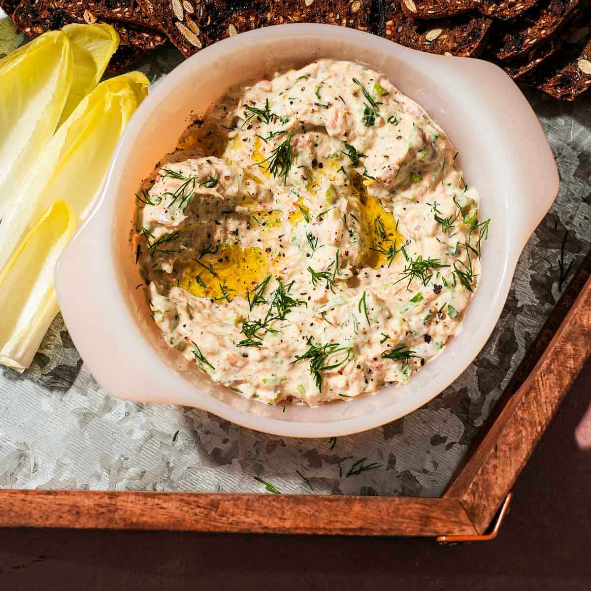 Easy 15 Minute Smoked Trout Dip | Lindsey Eats