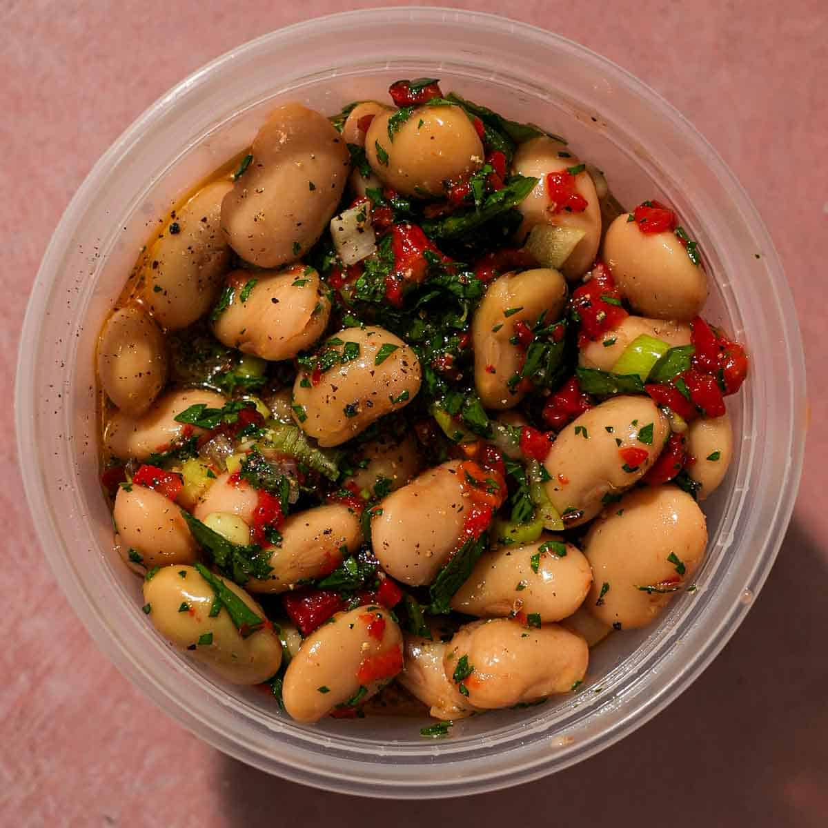 10 Minute Marinated Butter Bean Salad | Lindsey Eats